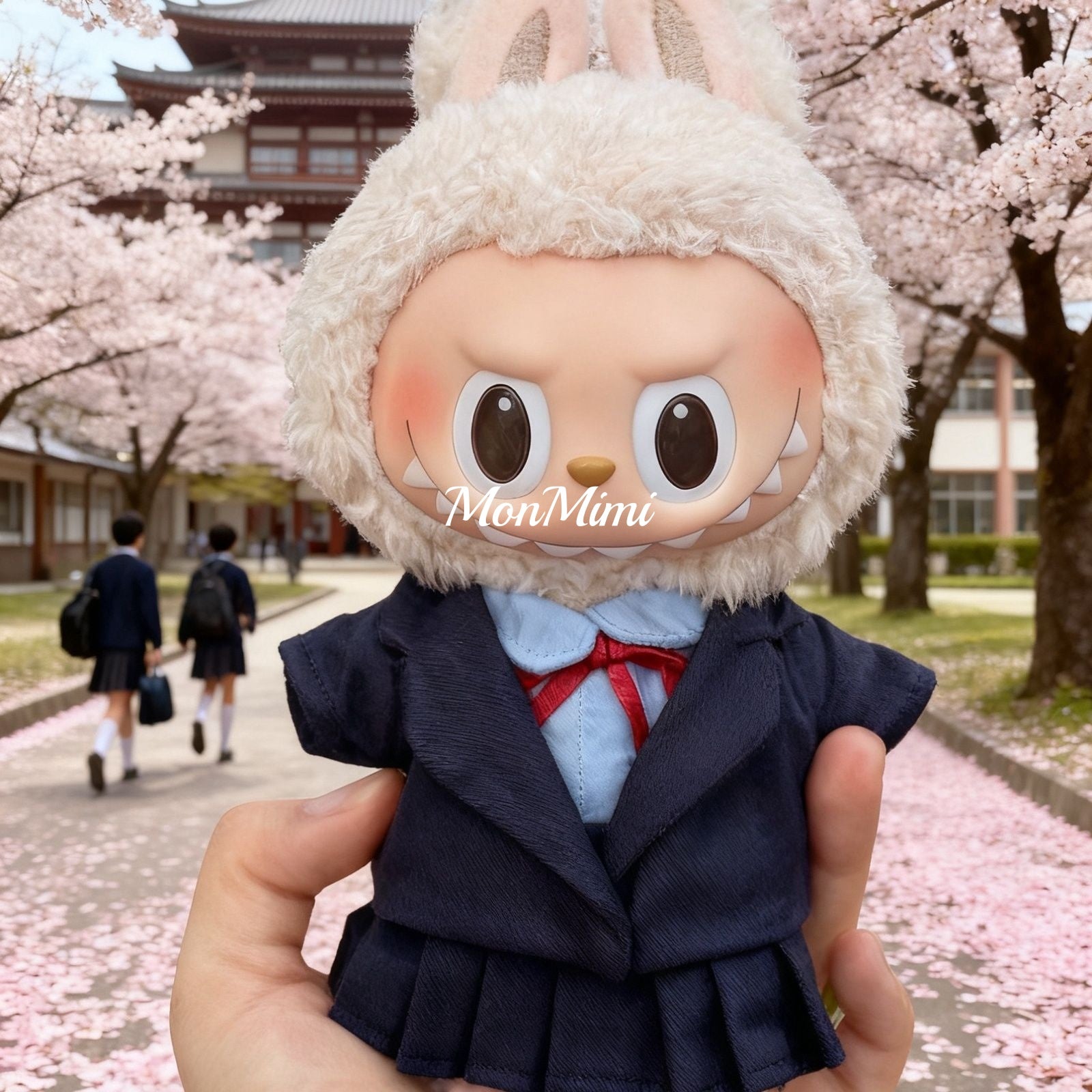 [Pre-Order]15–17cm The Monsters Labubu Japanese School Uniform Doll Ou ...